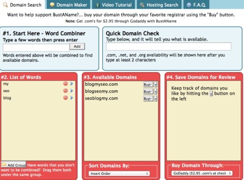 Bustaname: Top Domain Name Generator tool Bustaname: Top Domain Name Generator tool
